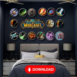 World of Warcraft Class Icon PNG, Wow Gift Poster Png, Classic Wow ...