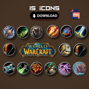 World of Warcraft Class Icon PNG, Wow Gift Poster Png, Classic Wow ...