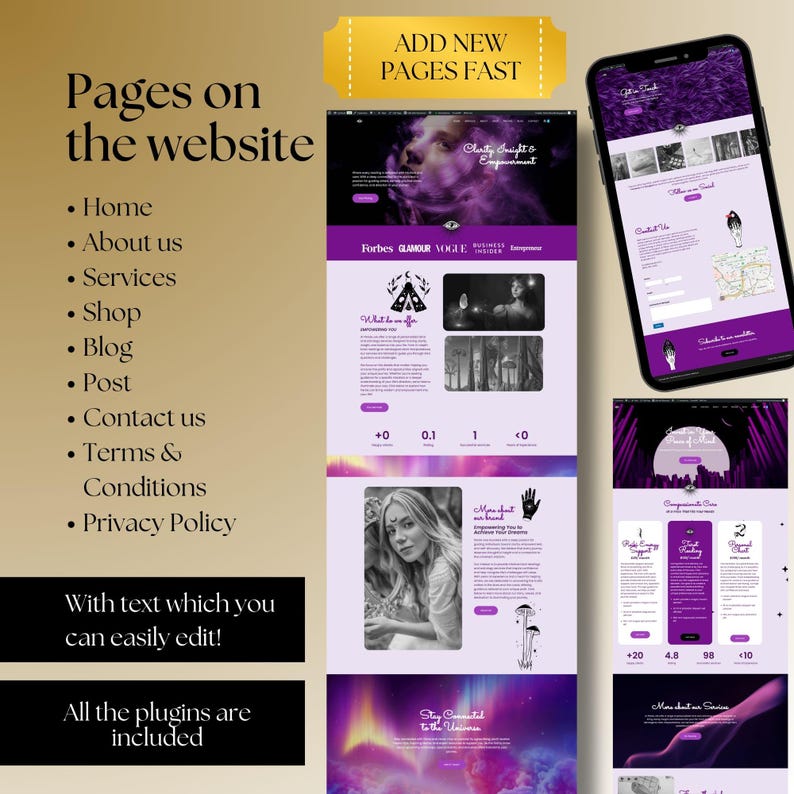 Spiritual Wordpress Website Template, Wordpress Astrologer Coach Theme ...