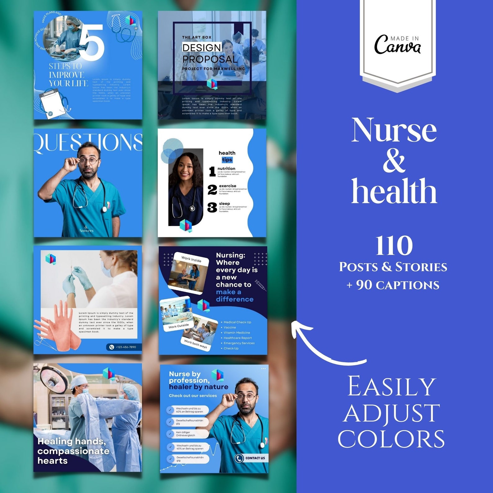 110 Nursing Posts and Stories for Instagram, Social Media Captions ...