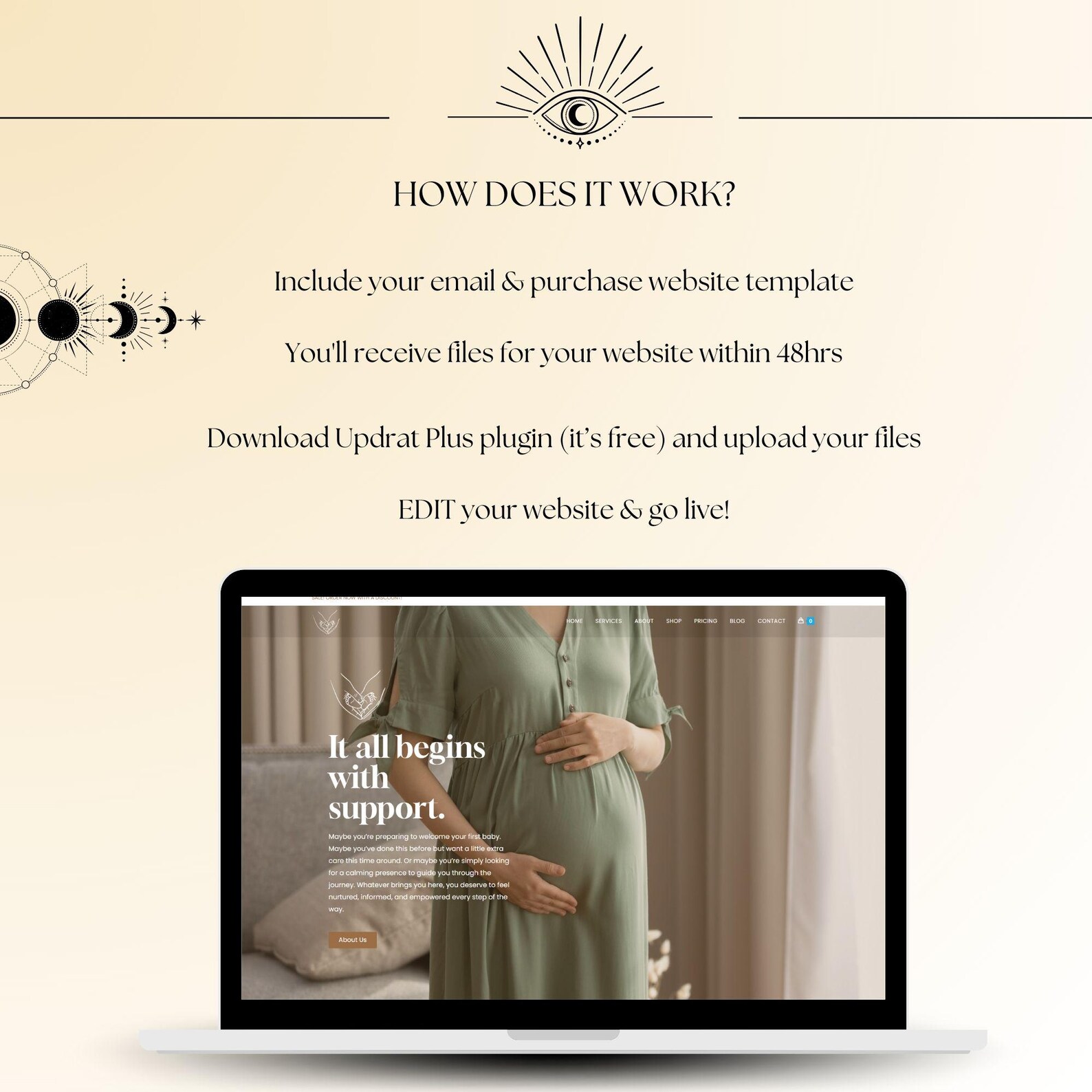 Postpartum Nurse Wordpress Theme, Responsive Wordpress Template Doula ...