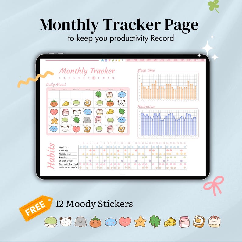 2025 Digital Planner Colorful - LANDSCAPE - Etsy