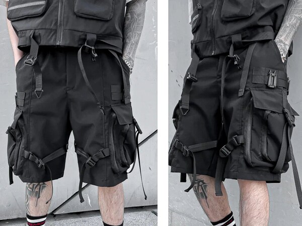 Unisex Y2K Spider Print Graphic Loose Jorts Jorts, Summer Jorts, Trendy ...