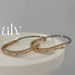 18K Gold & Silver Plated Locked Braclet, U Lock Braclet, Zircon Stone ...