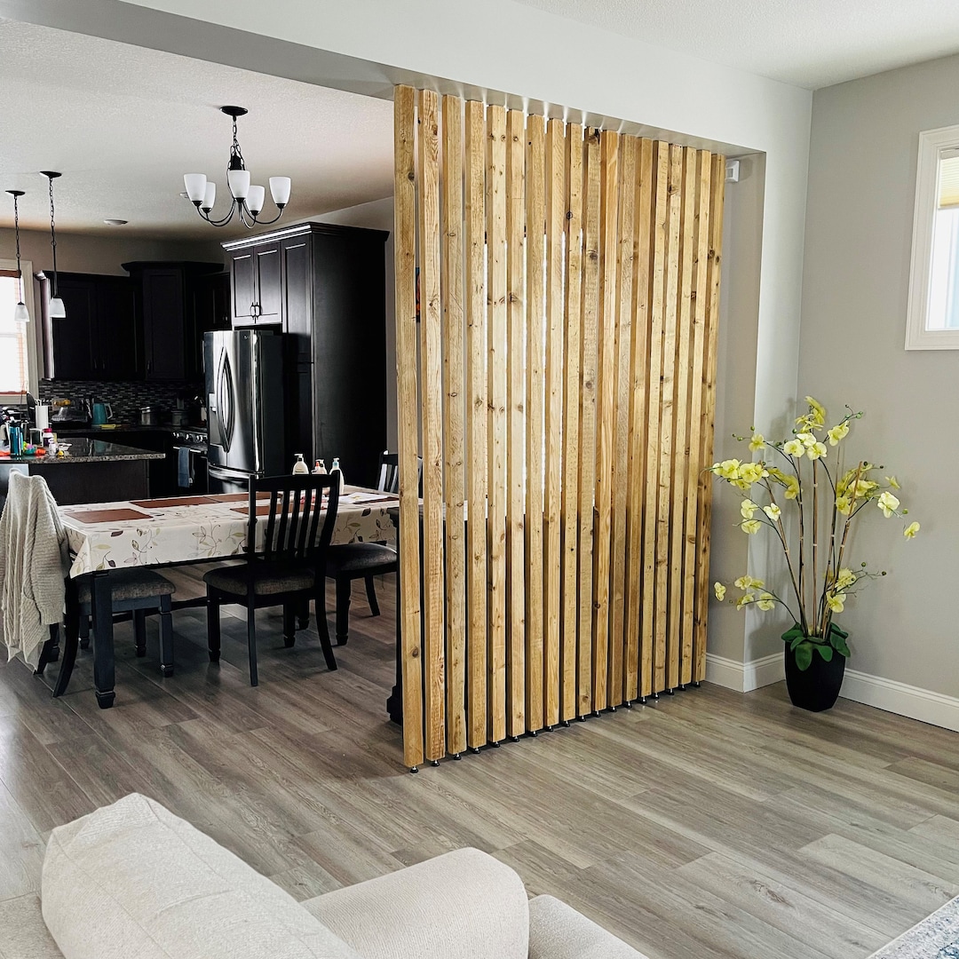 Wooden Room Dividers Room Divider Kit Diy Floor to Ceiling Wooden Slats THE GEORGINA - Etsy