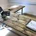 Corner Office Desk 3 Board Wide Custom Made Desk Reclaimed Scaffold ...