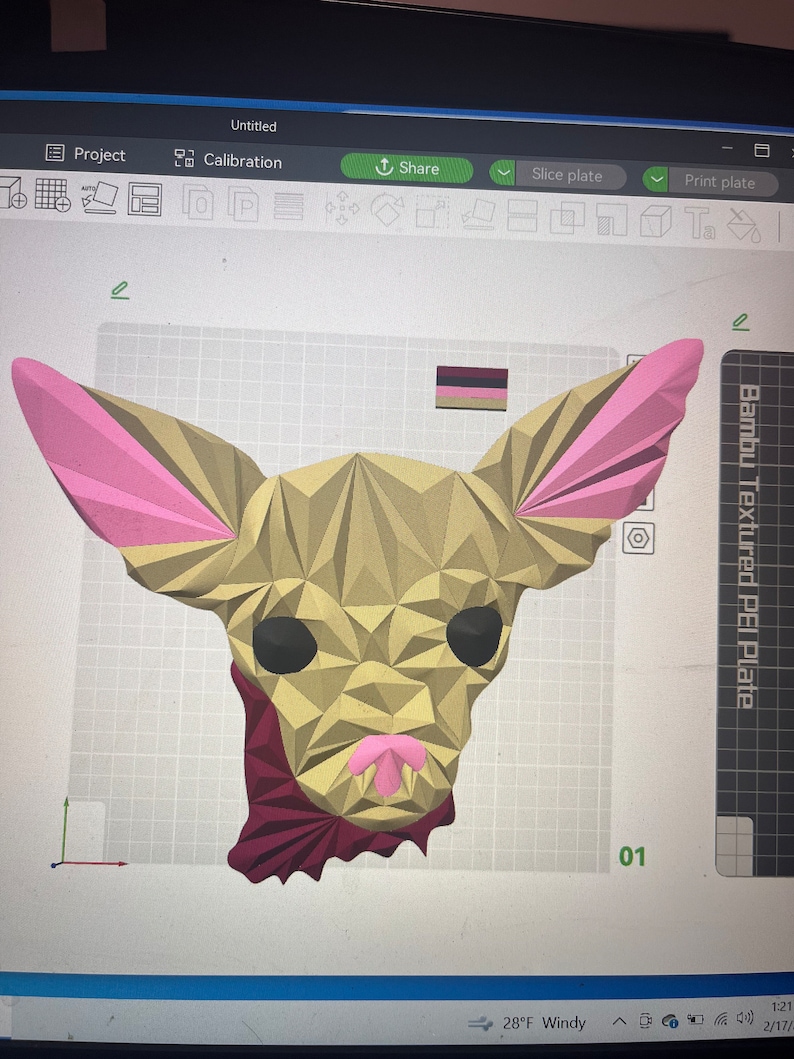 Custom 3D Printed Pet Portrait - Etsy