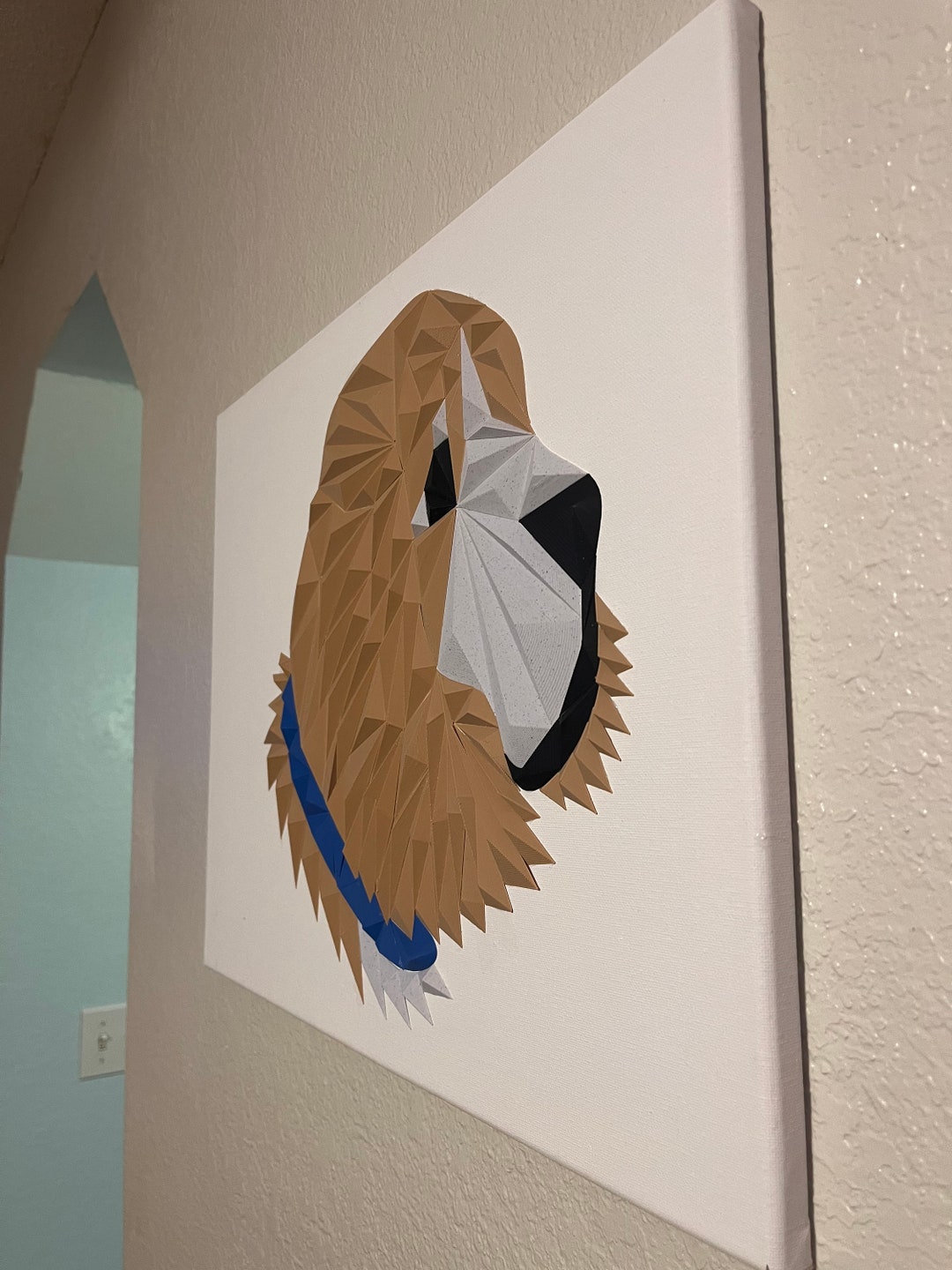 Custom 3D Printed Pet Portrait - Etsy