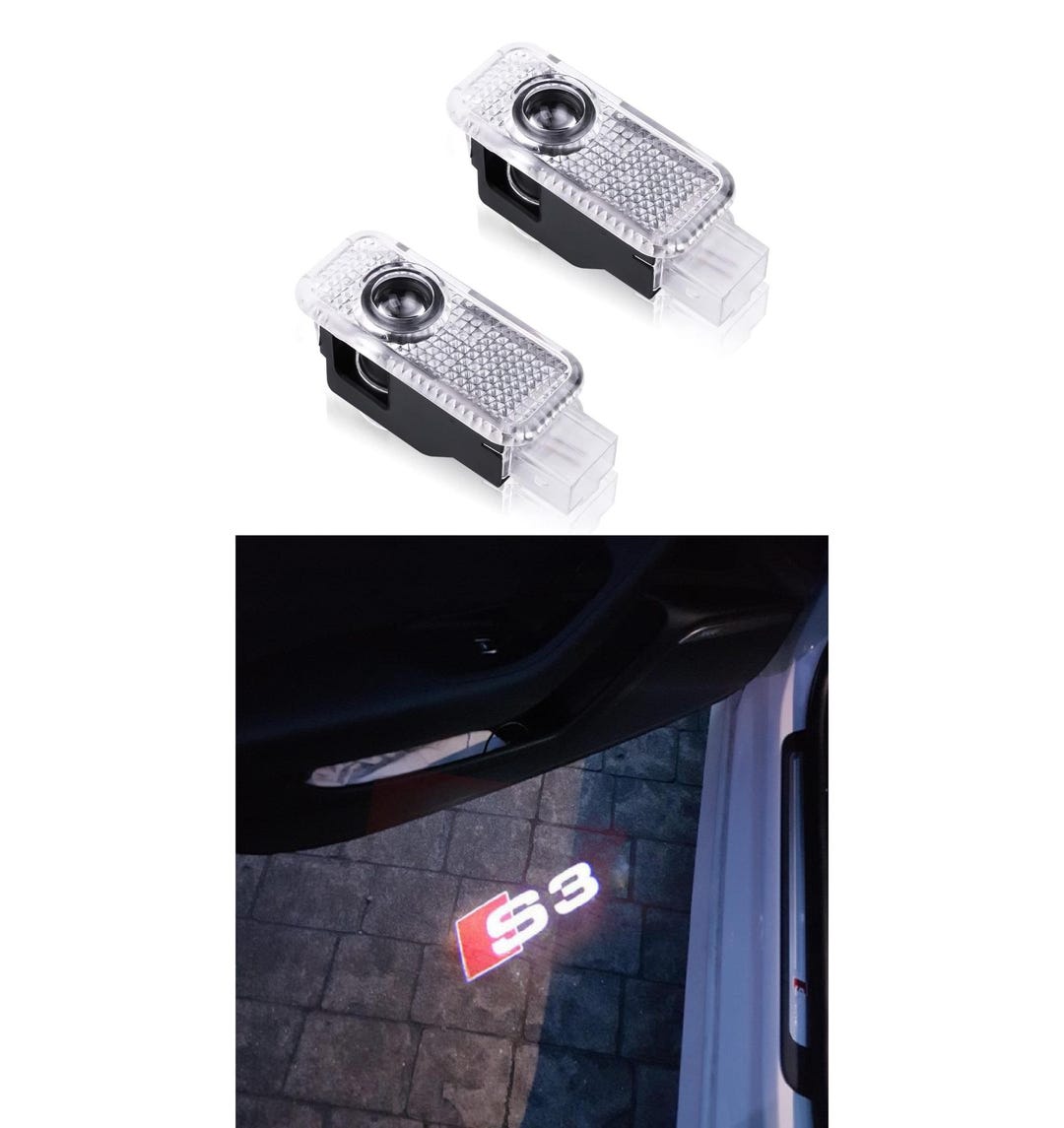 2pcs Door Logo Light S3 Projectors for Audi A3 A4 A5 A6 A7 S3 S4 S5 S6 ...