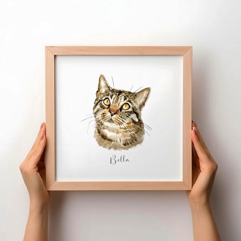 Hand Painted Cat - Etsy