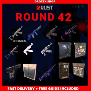 Rust All Rounds 39 + 40 + 41 + 42 + 43 + 44 [total 69/69 Skins] - Twitch Drops - Etsy Australia