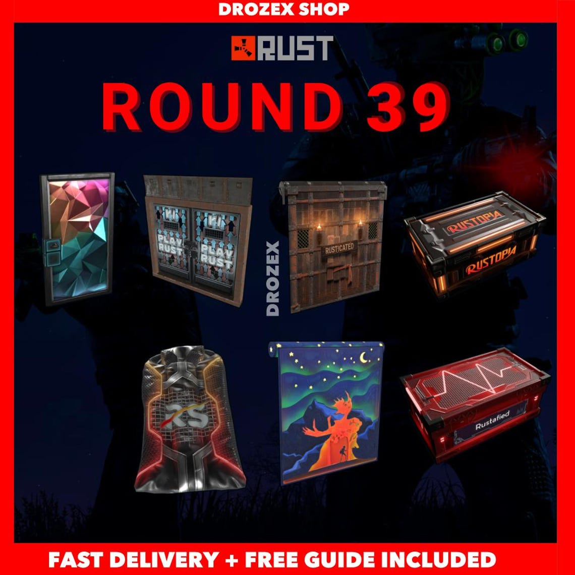Rust All Rounds 39 + 40 + 41 + 42 + 43 [total 61/61 Skins] - Twitch Drops - Etsy