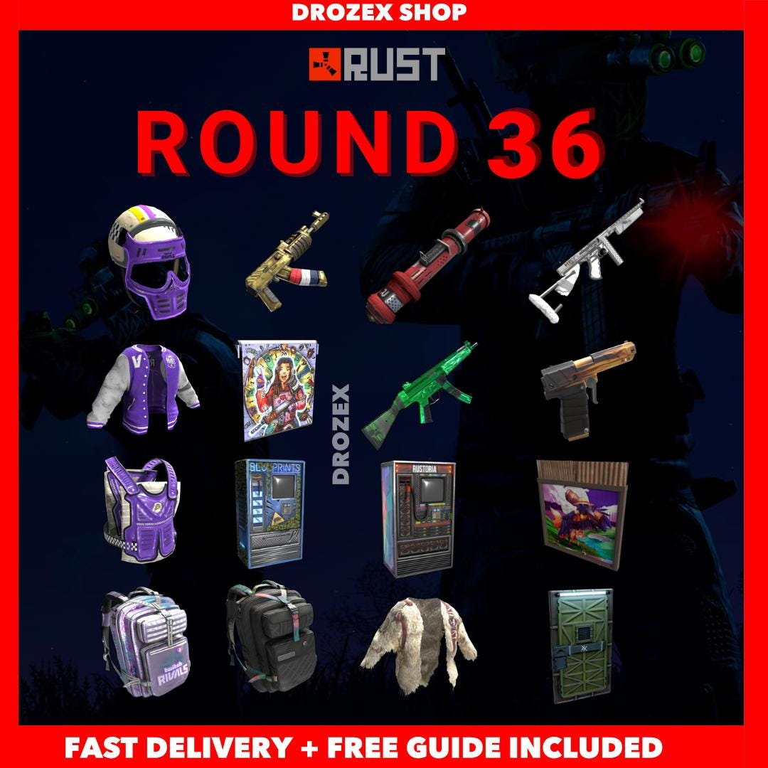Rust Round 36 total 16/16 Skins Twitch Drops - Etsy