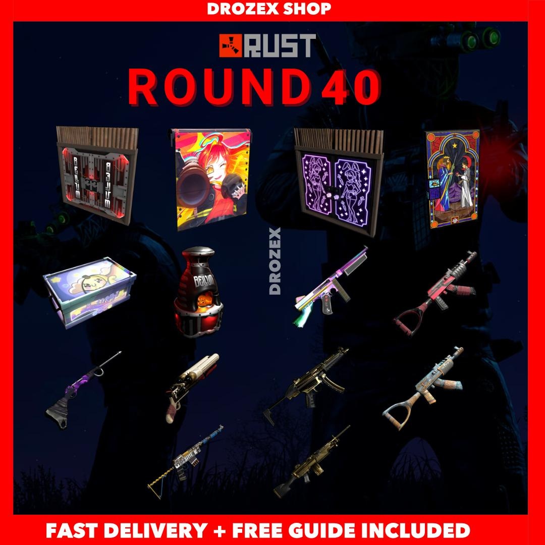 Rust Round 40 [total 14/14 Skins] - Twitch Drops - Etsy
