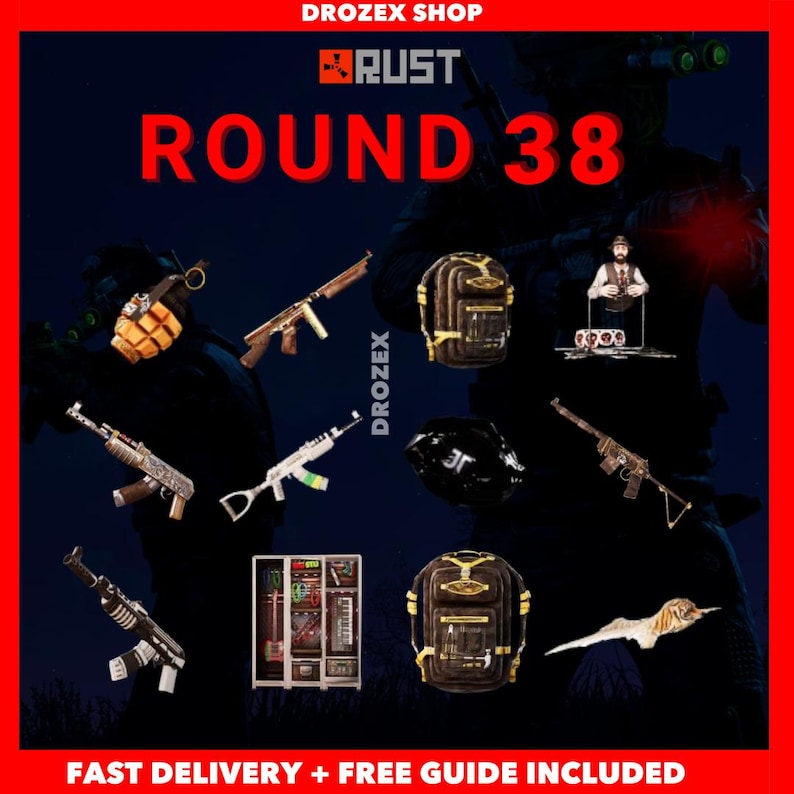 Rust Rodada 33 34 35 36 37 38 Total 67/67 Skins Twitch Drops - Etsy Portugal