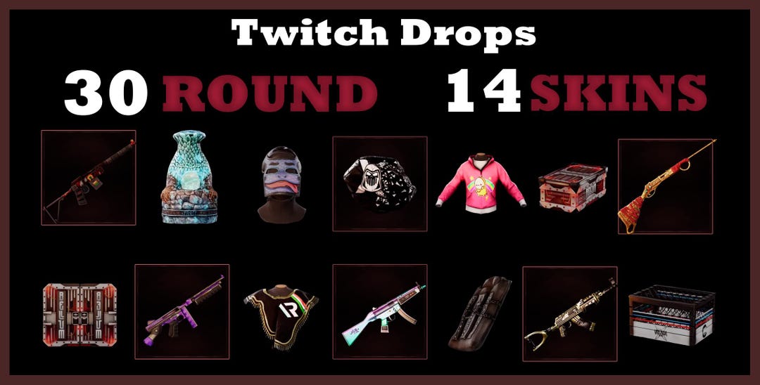 Rust Round 30 31 20 SKINS Twitch Drops - Etsy Australia