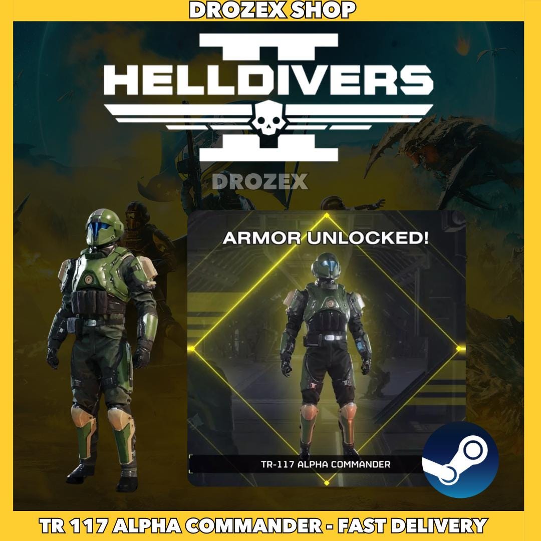 HELLDIVERS 2 TR-117 Alpha Commander Twitch Drops Fast Delivery - Etsy