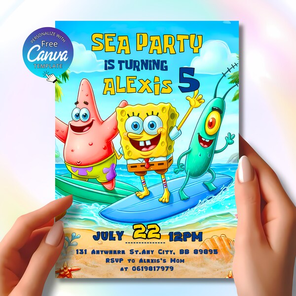 Spongebob Party Supplies - Etsy