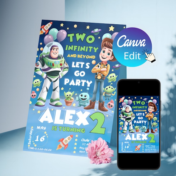 Two Infinity and Beyond Birthday - Etsy