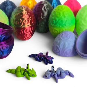 Fingerling Articulated Dragon (~1.2") | Mini 3D Printed Flexi Fidget ...