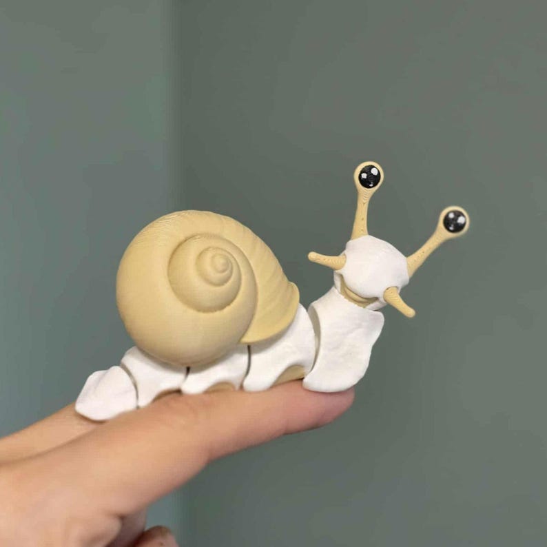 Small Articulated Snail With Interchangeable Shell – 3” Flexi Desk Pet ...