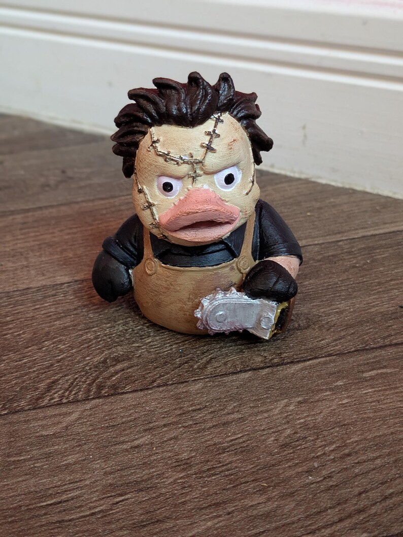 Leatherface Rubber Duck • 3D Printed Horror Figurine - Etsy