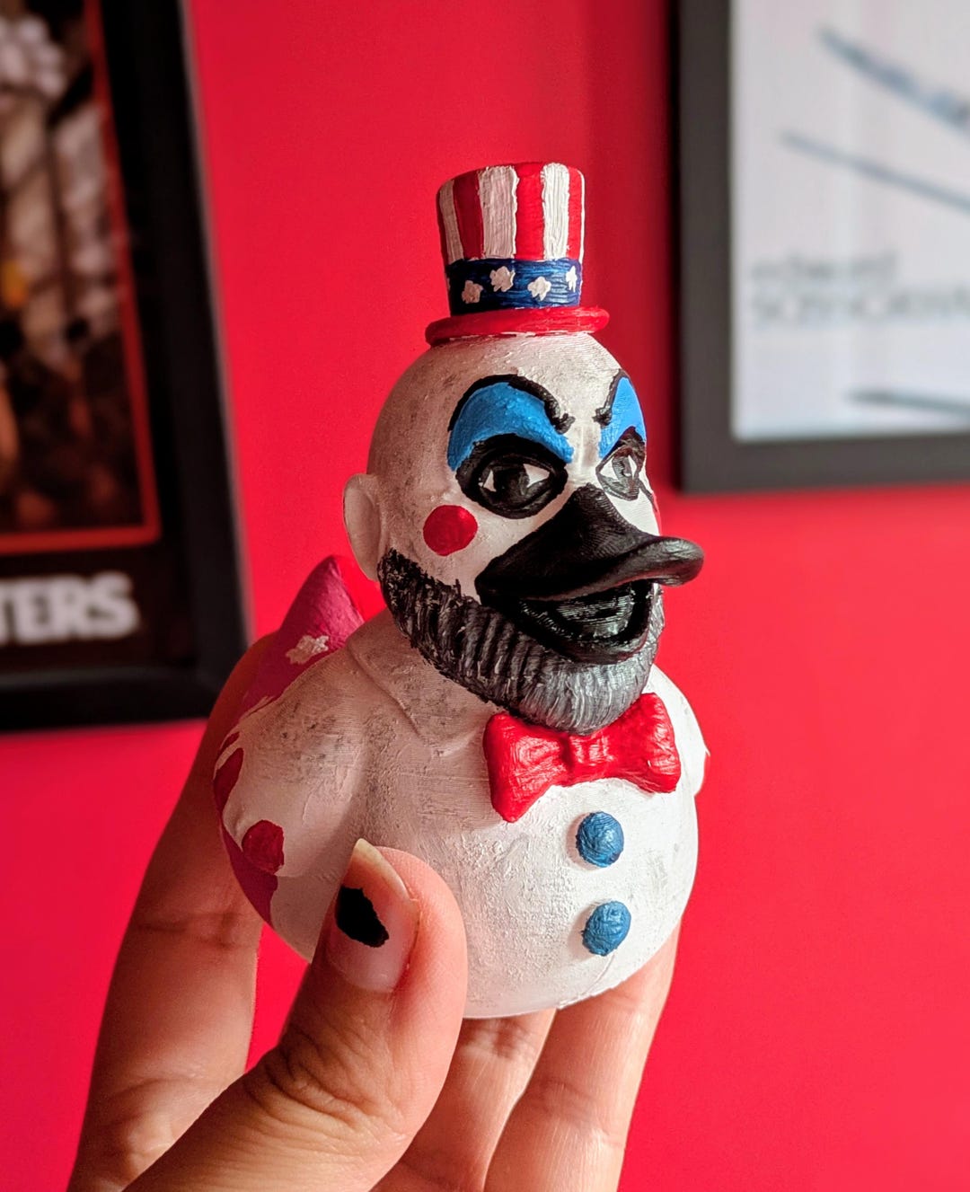 Captain Spaulding Horror Duck: 3D Printed Hand-painted Collectible - Etsy