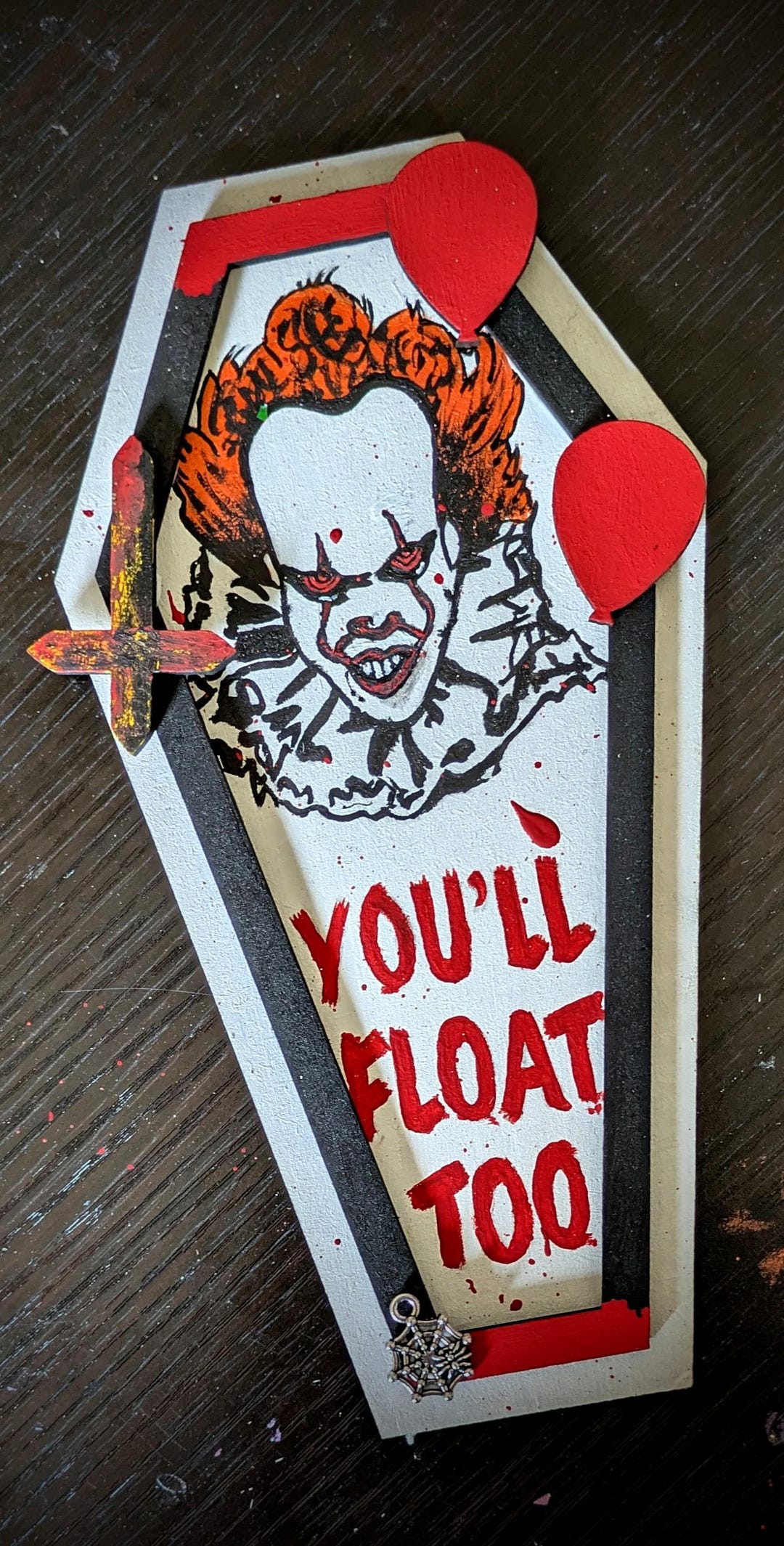 Pennywise Clown Coffin Art Wall Decor Horror - Etsy