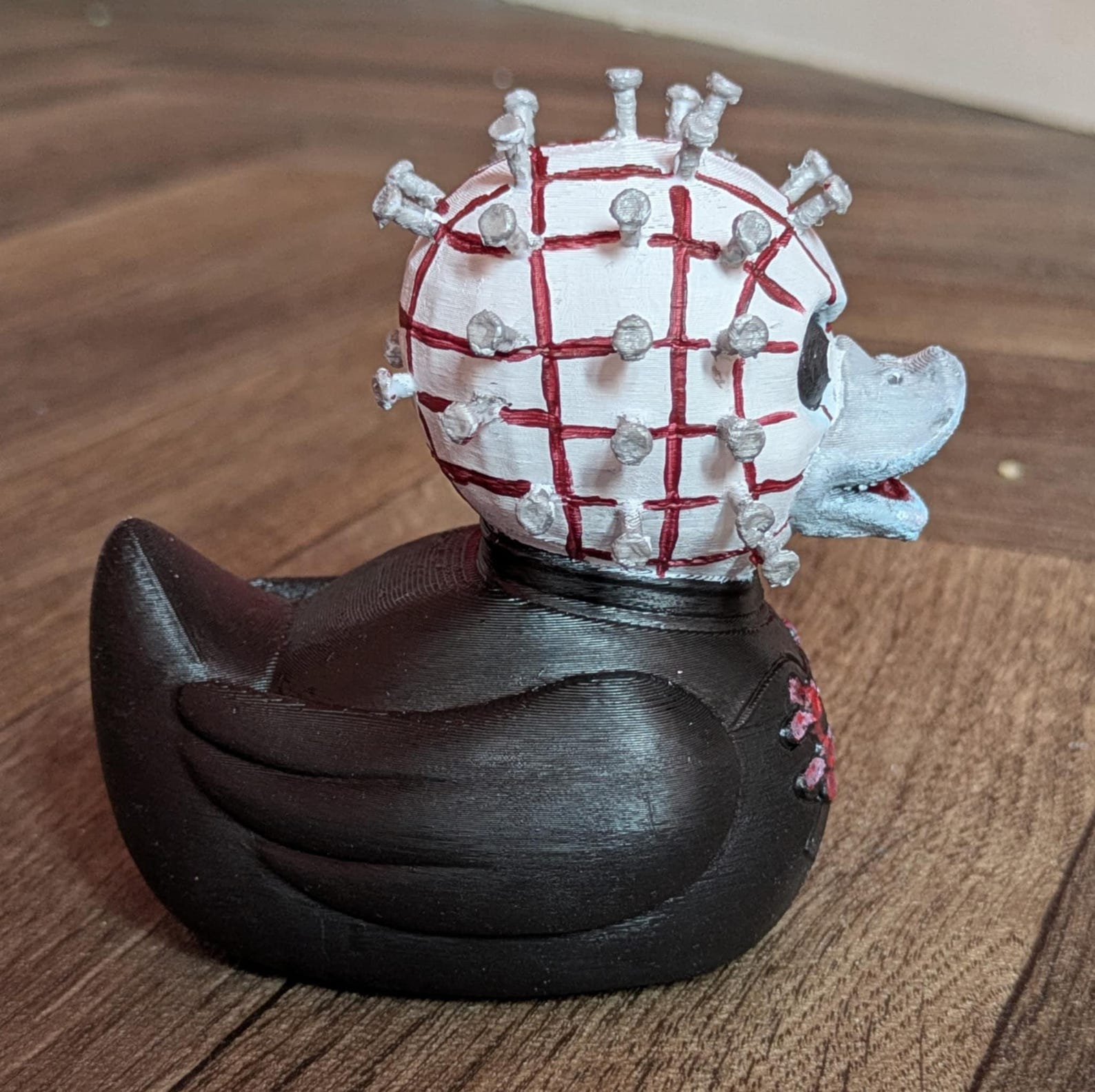 Hellraiser Pinhead Rubber Duck – Creepy Cute 3D Printed & Hand Painted ...