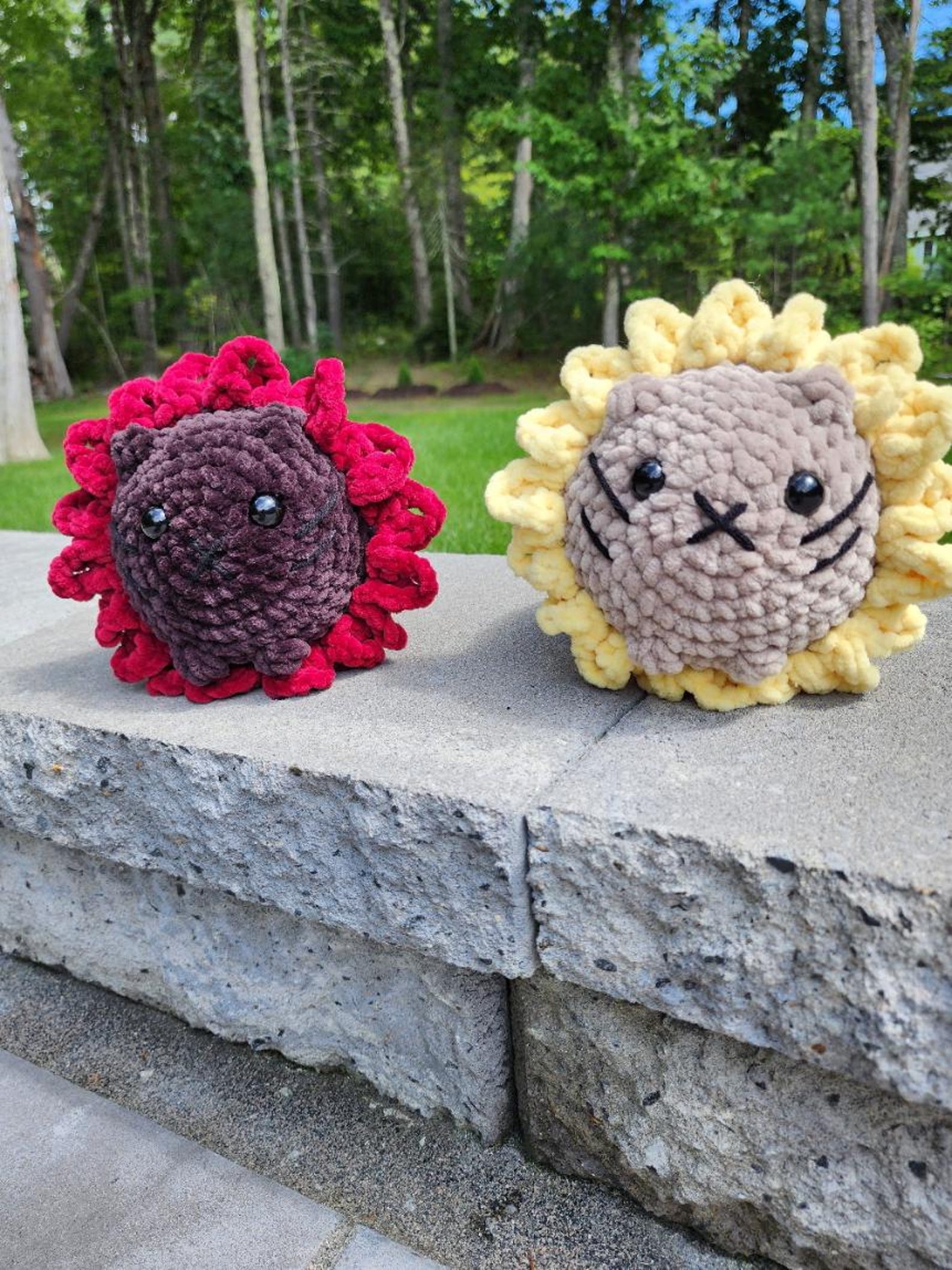 Crochet Sunflower Cat - Etsy