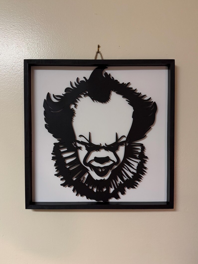 2D Wall Art Penny the Wise Clown - Etsy