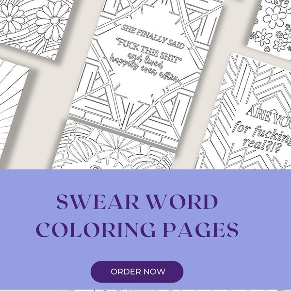 Bad Word Coloring - Etsy