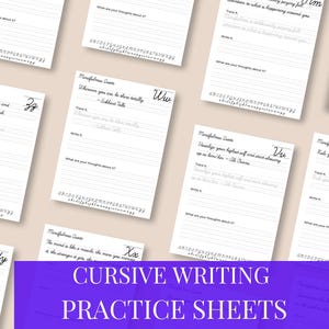 Cursive Writing Practice – 27-page Alphabet & Signature Writing Set ...