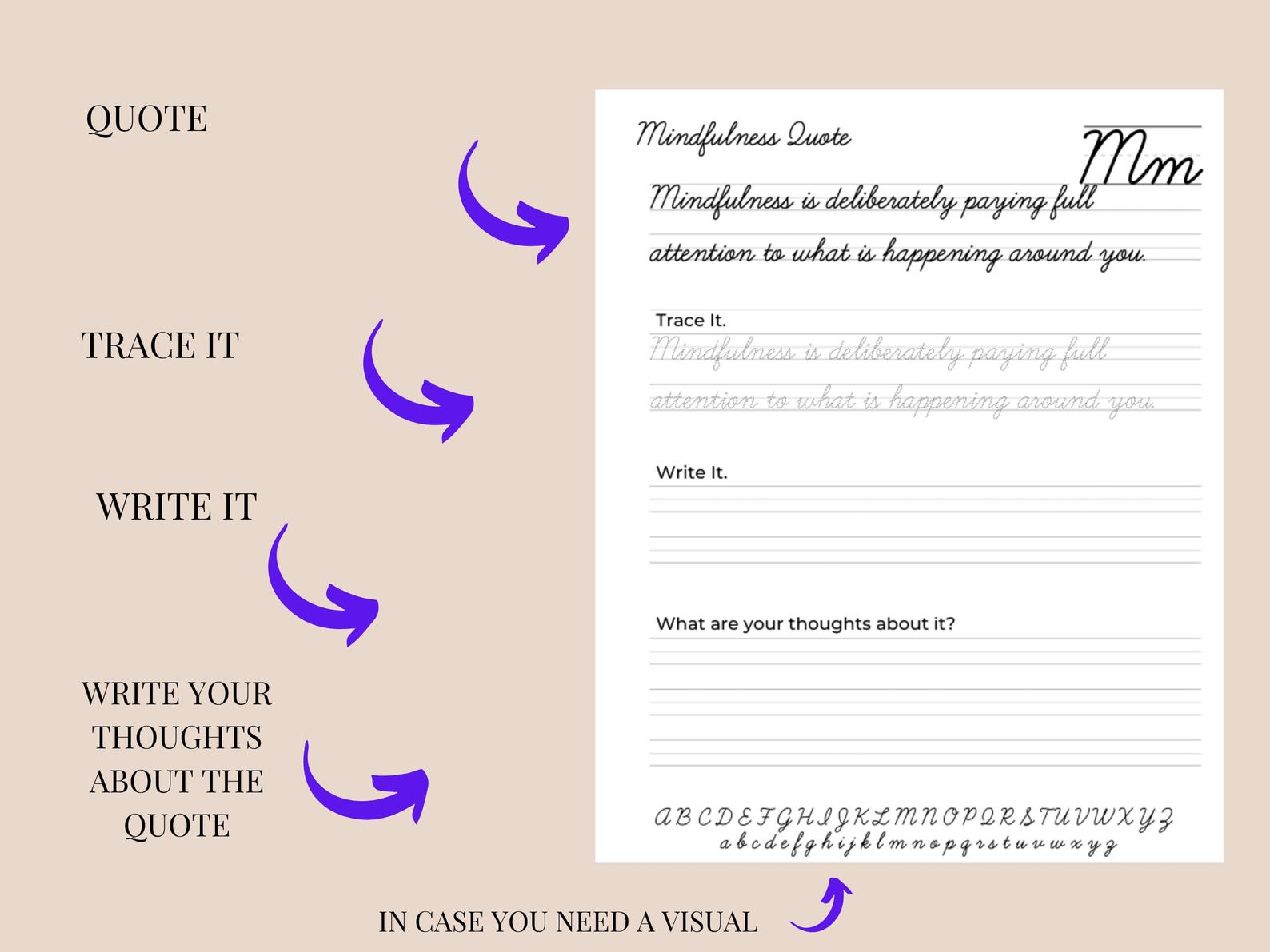 Cursive Writing Practice – 27-page Alphabet & Signature Writing Set ...