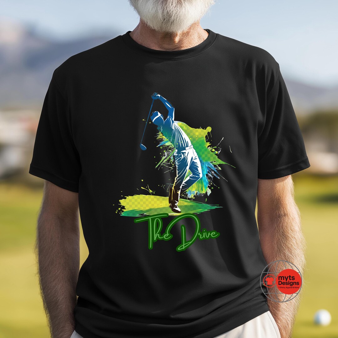 Golfer Swing Silhouette Tee – the Drive Golf T-shirt - Etsy