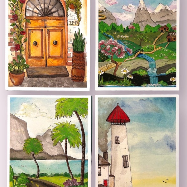 5x7 Watercolor Print - Etsy