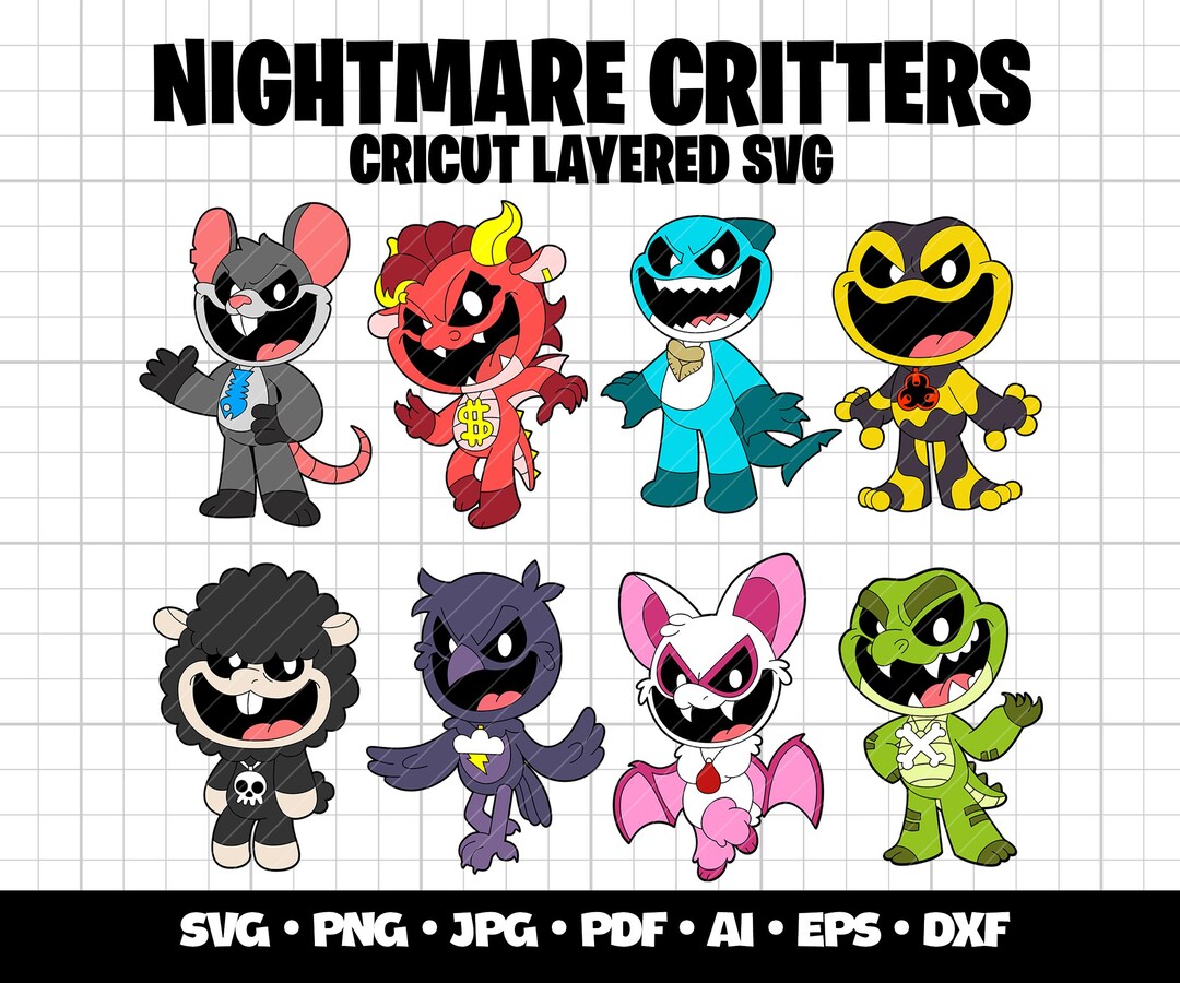 Smiling Characters Svg Characters Bundle Cricut Playtime Svg Layered ...