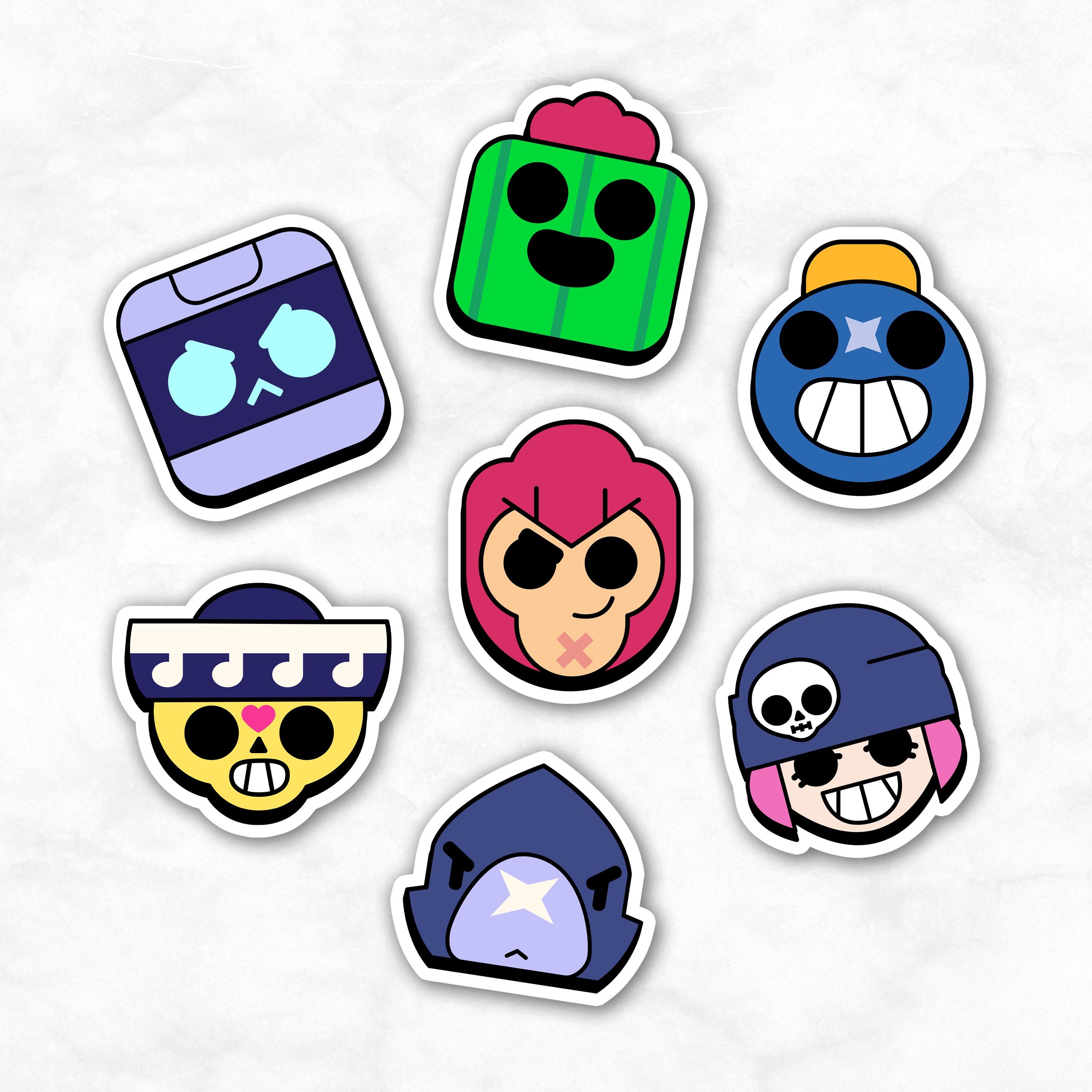 Brawl Stars SVG Bundle Gaming Clipart Characters Brawl Stars Layered ...