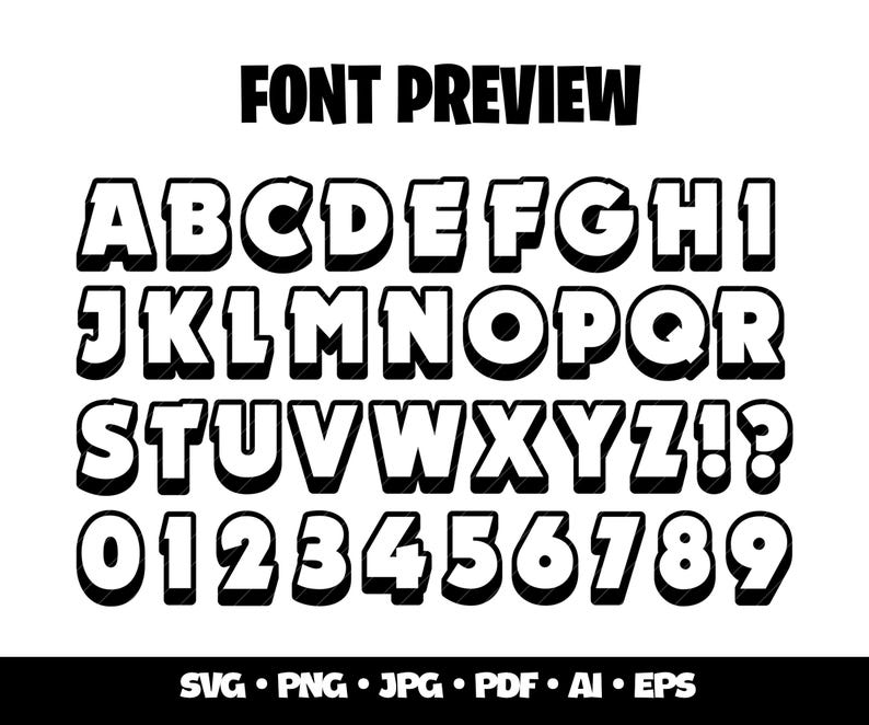 Brawl Stars Font SVG Cricut Alphabet Brawl Stars Letters Digital ...