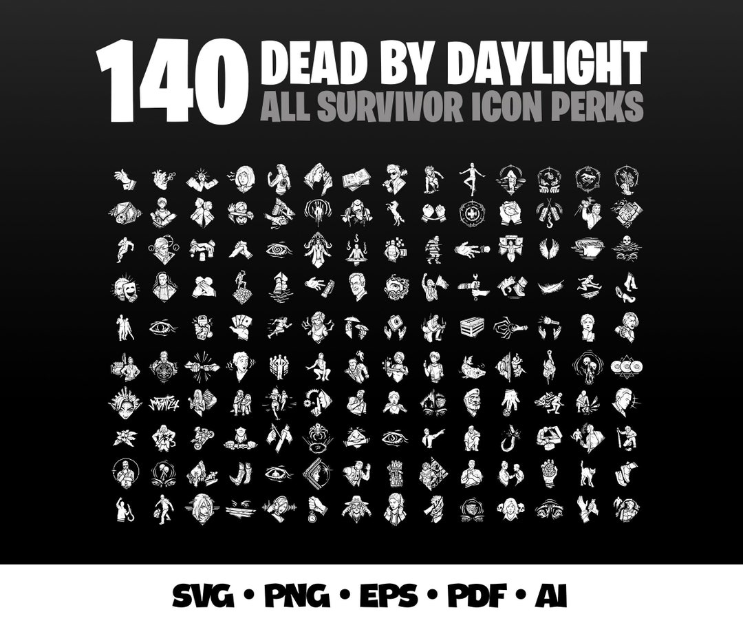 Dead by Daylight Survivor All Perks Vector Bundle Dead by Daylight ...