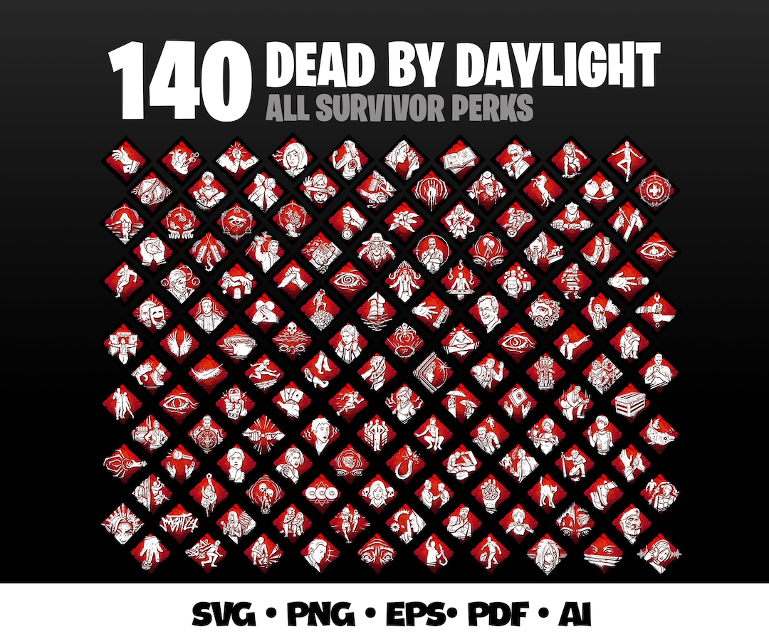 Dead by Daylight Survivor All Perks Vector Bundle Dead by Daylight ...