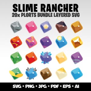 Slime Rancher Svg Bundle Plorts Slime Rancher Layered Svg Gamer ...