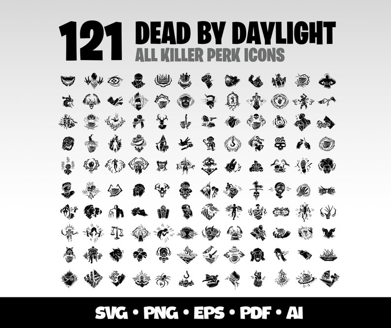 Dead by Daylight Killer All Perks Vector Bundle Dead by Daylight ...