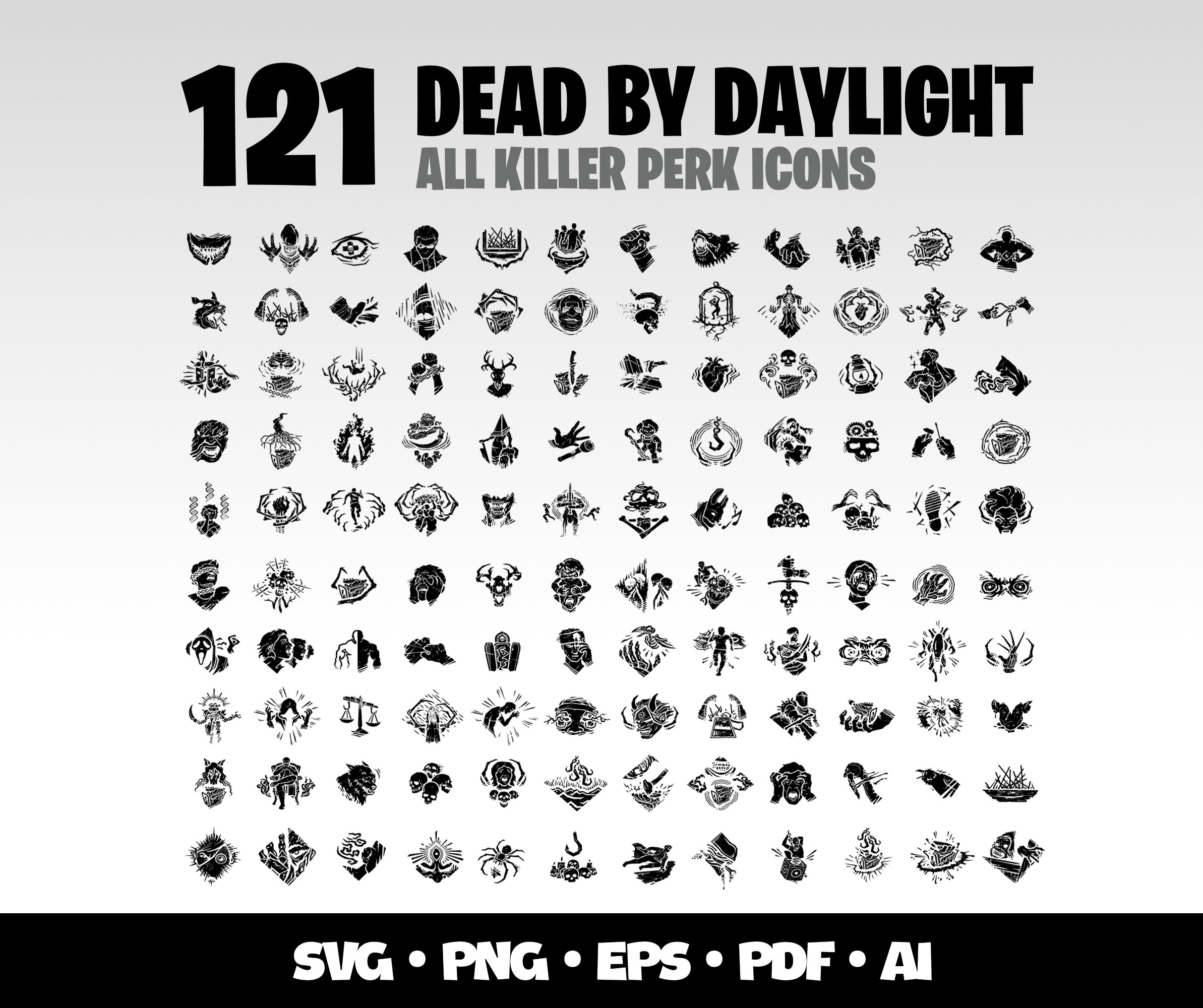Dead by Daylight Killer All Perks Vector Bundle Dead by Daylight ...