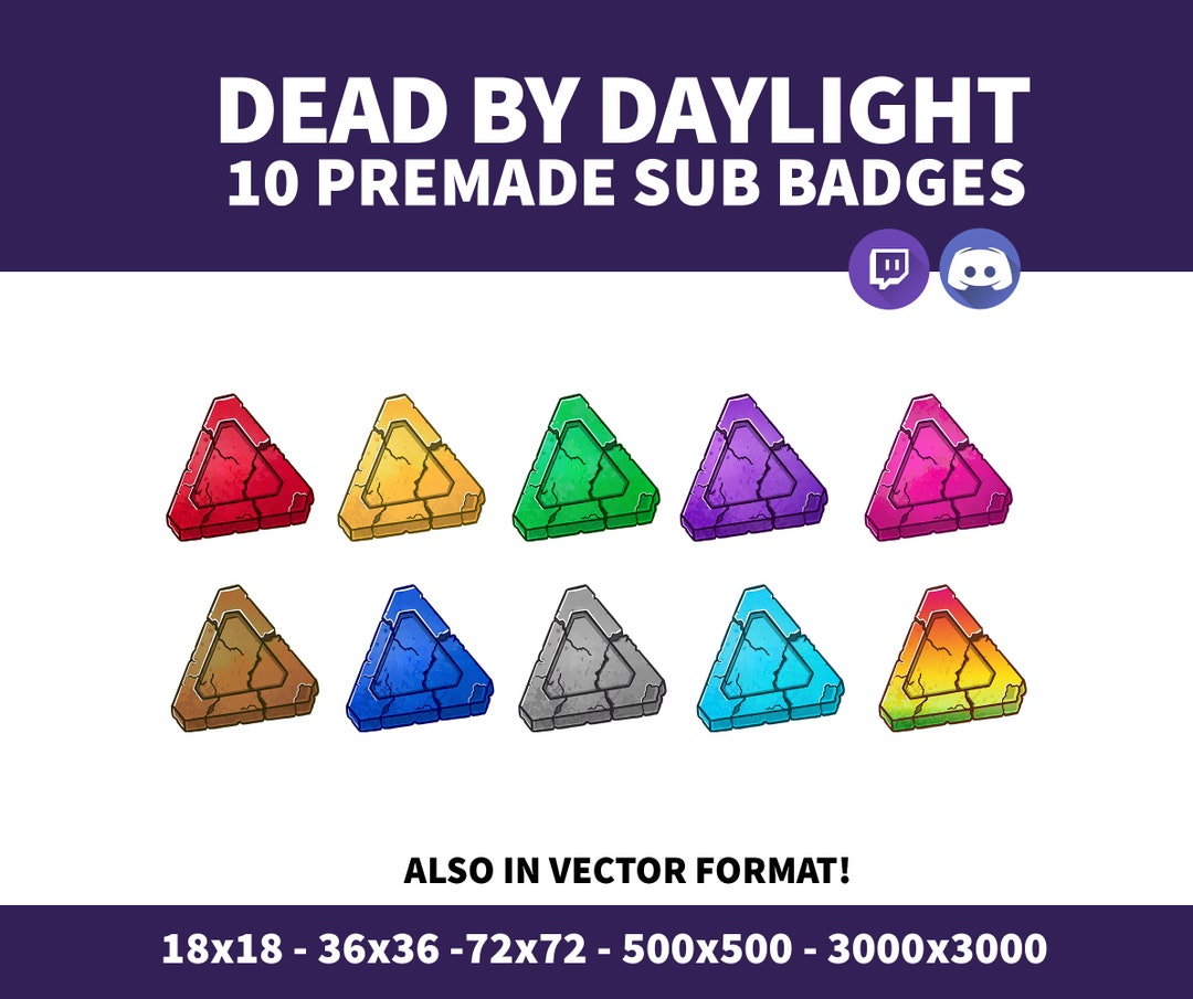 Dead by Daylight Bloodpoint Twitch Sub Cheer Badges, Twitch Dbd Sub ...