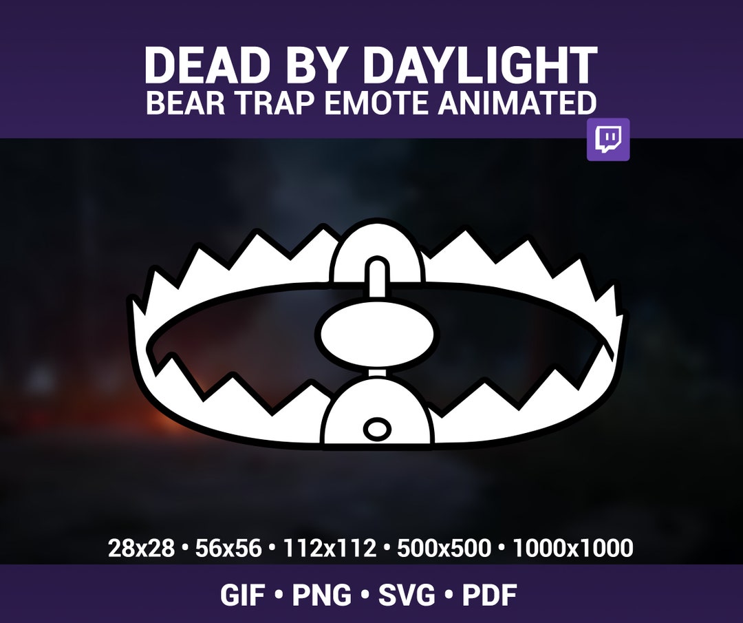 Dead by Daylight Animated Bear Trap Emote for Discord and Twitch DBD ...
