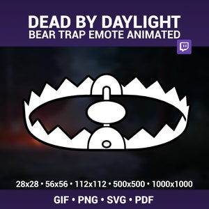 Dead by Daylight Animated Bear Trap Emote for Discord and Twitch DBD ...