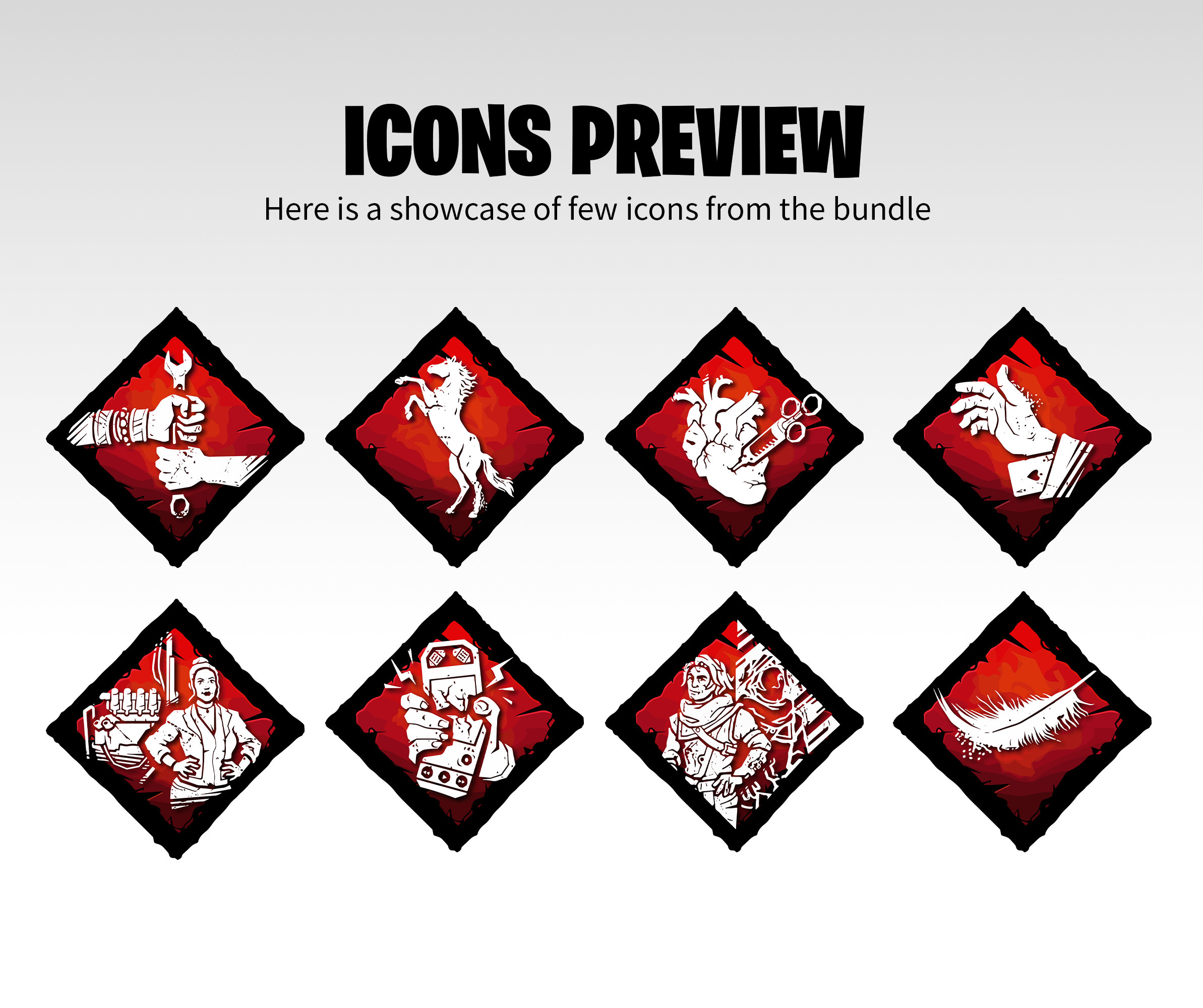 Dead by Daylight Survivor All Perks Vector Bundle Dead by Daylight ...