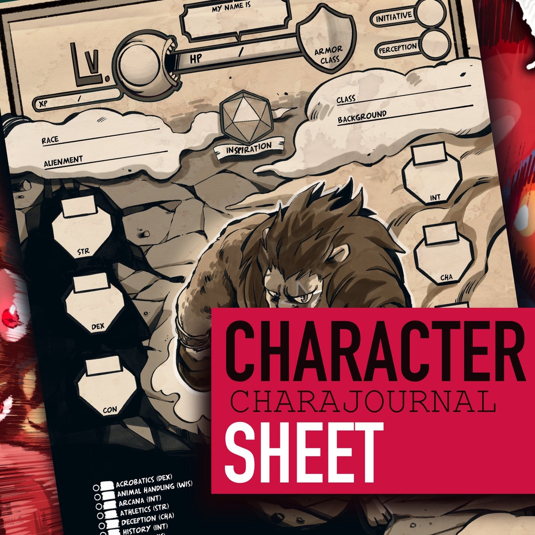 Character Journal: Beast-boost Edition - Etsy