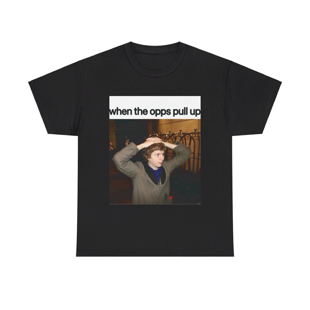 Michael Cera When the Opps Pull up Funny Meme Heavy Cotton Tee Unisex ...